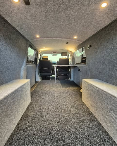 Anthracite Gel Backed carpet per metre | Combe Valley Campers
