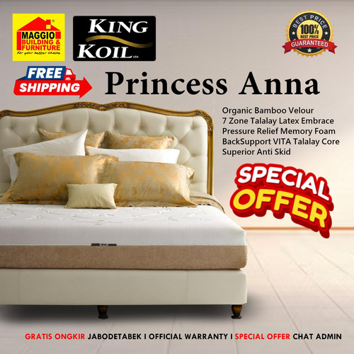 Kasur KING KOIL Princess Anna - Princess Collection | MAGGIO