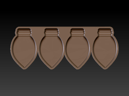 Long Bauble x4, Multi Mould (can be resized to desired size) | STL Things