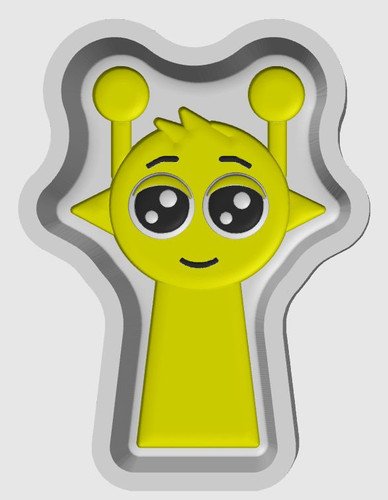 Sprunki Yellow, Hybrid Mold | STL Things