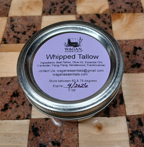 Whipped Tallow 3oz (Shipping* See Description) | Wagan Essenitals LLC