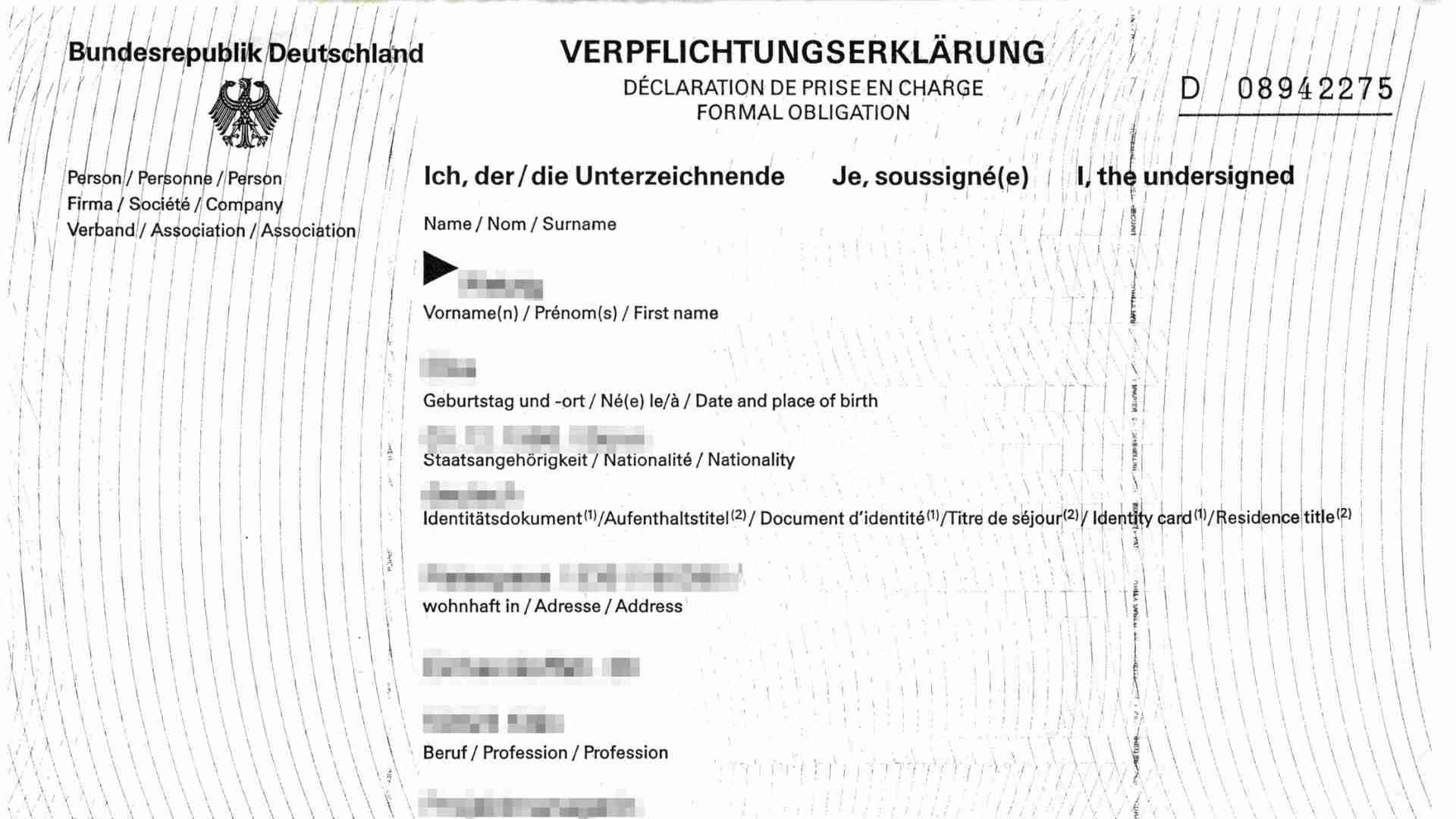 Verpflichtungserklärung abgeben: Alle Voraussetzungen