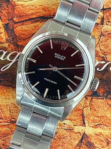 🌈🌈Vintage Rolex Oyster 6426🖤光頭圈 原裝黑面 34mm 淨錶 🖤手上鏈機芯👍🏻KCB426(旺角店 ...