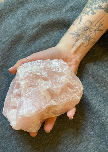 Extra Large Rose Quartz | littlemorecandleco