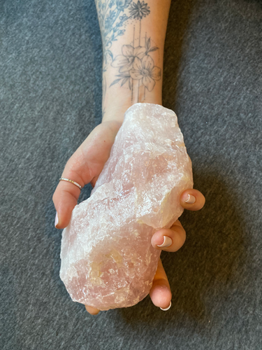 Extra Large Rose Quartz | littlemorecandleco