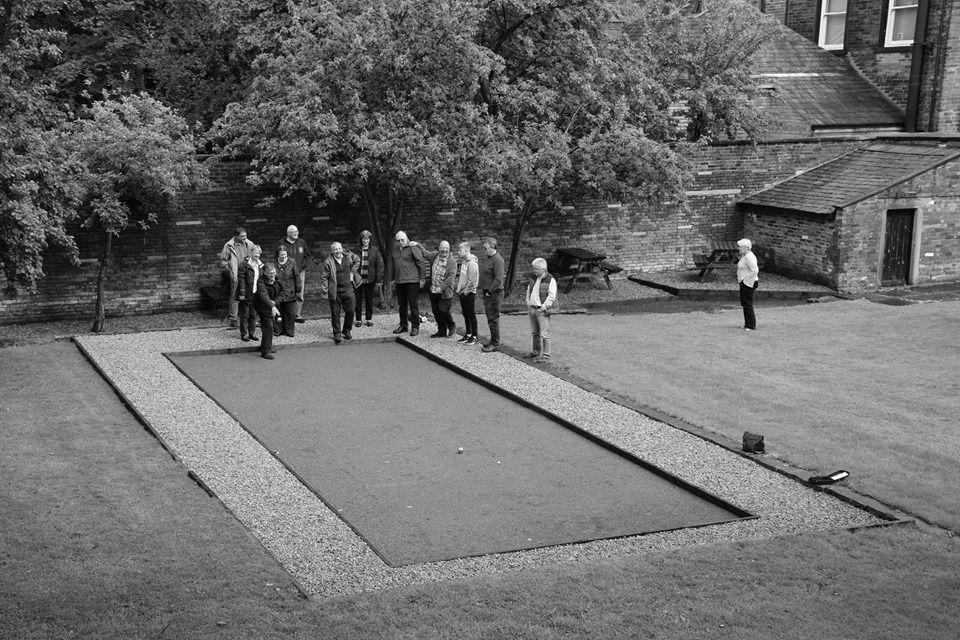The opening of our Pétanque Court
