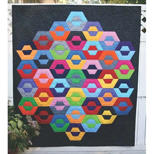 Hexie Harmony Quilt Pattern by Cut Loose Press | Crispin Studios