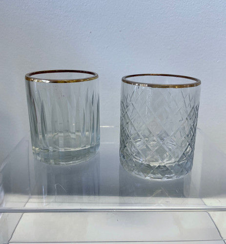 Glass Votive Gold Rim | Stylish Blooms