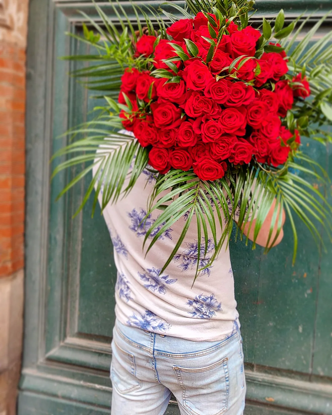 Bouquet de 10 roses rouges | Ginkgo