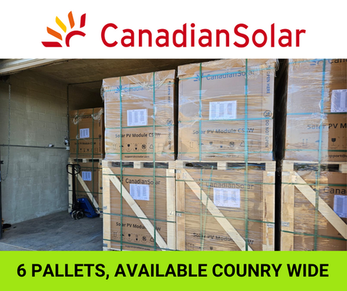 6 Pallets Canadian Solar 550w | Lux Watt