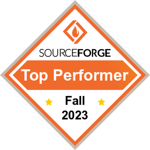 Simplain Vendor Portal wins the Fall 2023 Top Performer Award from SourceForge
