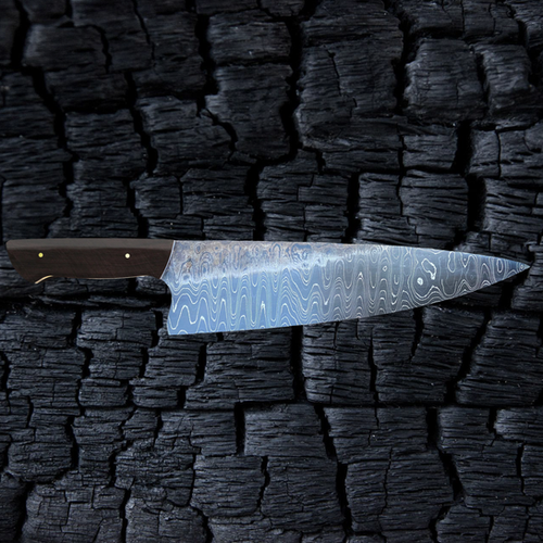Damascus Western in Ebony | Iron Grove Tool Co