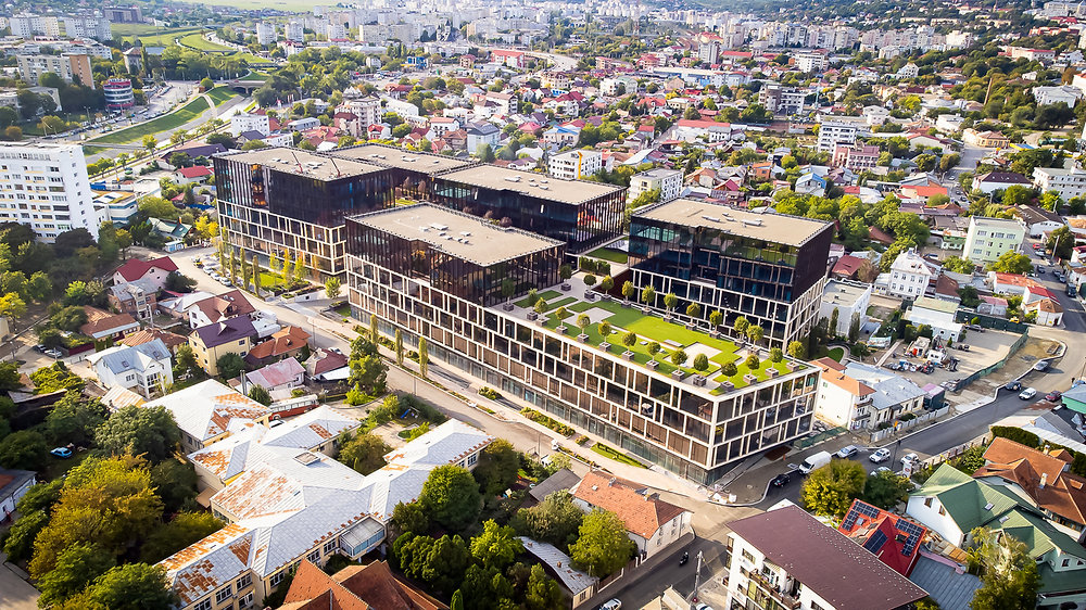 The largest office building in Romania will open this spring