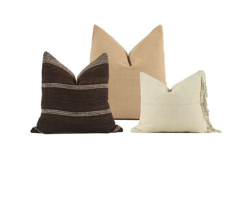 Earth tone pillow combination 2 | Xasmin Interiors new