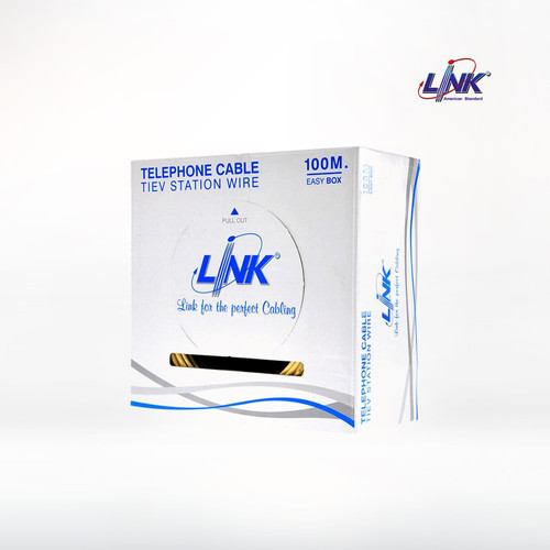 Cable Telephone (100m/Box) LINK (UL-1032) 2 CORE, 22 AWG | Aclick