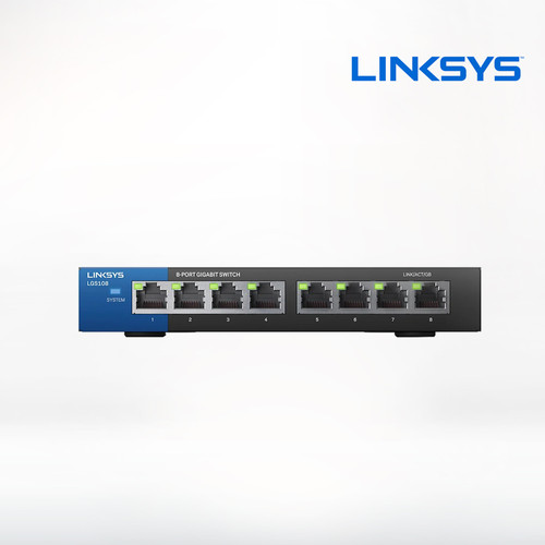 Gigabit Switching Hub 8 Port LINKSYS LGS108-AP (6'') | Aclick