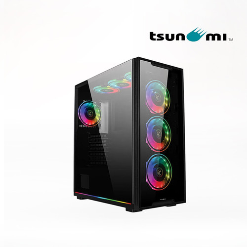 E-ATX CASE (NP) TSUNAMI 6727 PROTECTOR GAMING (BLACK) | Aclick