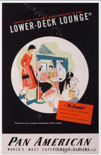 The President Lower Deck Lounge | Pan Am Posters