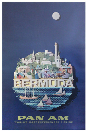 1960s Ray Ameijide Bermuda – Pan Am Posters