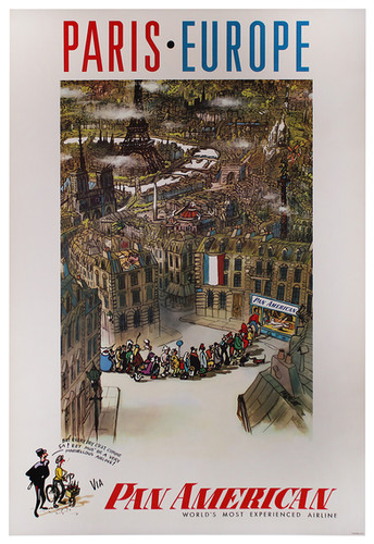 Pan Am Paris Europe Poster | Pan Am Posters