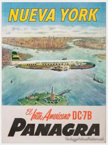 Panagra El InterAmericano DC-7B | Pan Am Posters
