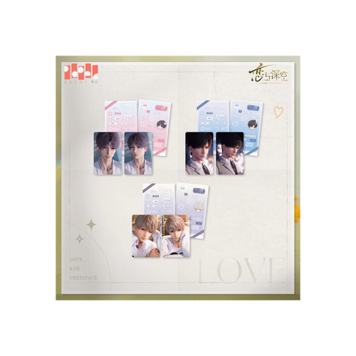 Official Love and Deepspace "Lingering Gaze" Series Card + Sticker Set ...