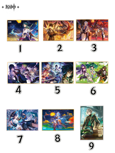 *Preorder* Official Genshin Impact Theme Series Shikishi Board | My Site