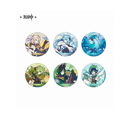 Official Genshin Impact "Windblume’s Breath" Theme Series Badges | My Site