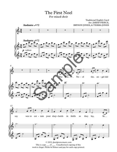 The First Noel--SATB (PDF) | Jared A Pierce