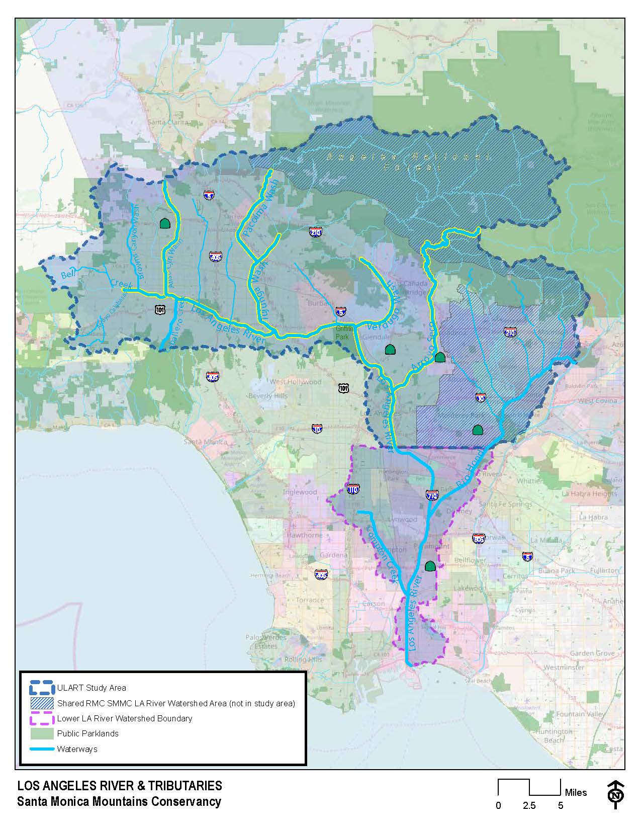 Upper Los Angeles River & Tributaries | Watershed Map