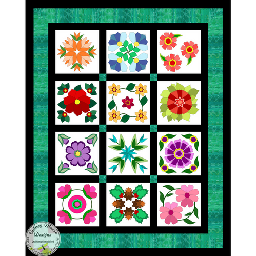 Cathey's Fantasy Flowers™ Block of the Month Quilt | Home