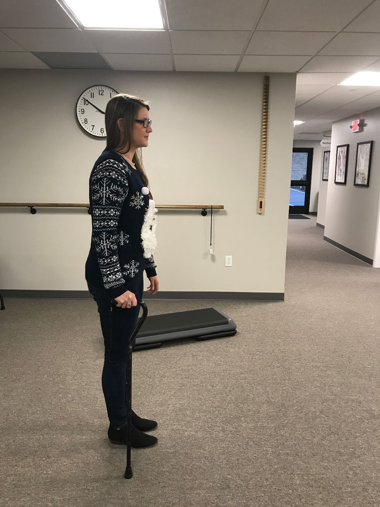 How to correctly use a cane