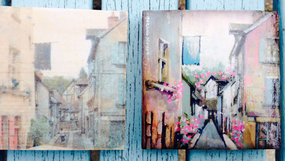 Transfer & paint over technique