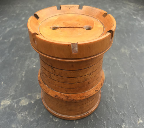Antique Treen Money Box | treenantiquesdevon