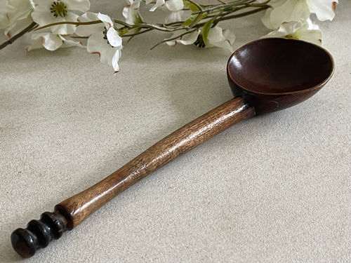 Antique Welsh Cawl Spoon - makers initial | treenantiquesdevon