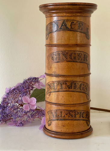 Antique Treen Spice Tower - four tier | treenantiquesdevon