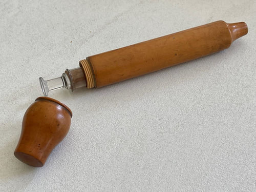 Antique Boxwood Cased Syringe | treenantiquesdevon