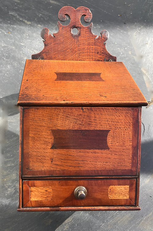 Antique Oak Salt Box | treenantiquesdevon
