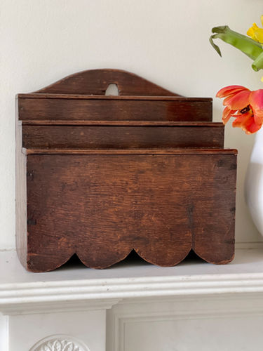 Antique Welsh Oak Cawl Spoon Rack | treenantiquesdevon