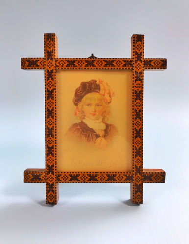 An Antique Tunbridge Ware Photo Frame | treenantiquesdevon