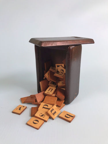 Antique Box & Wooden Alphabet Letters | treenantiquesdevon