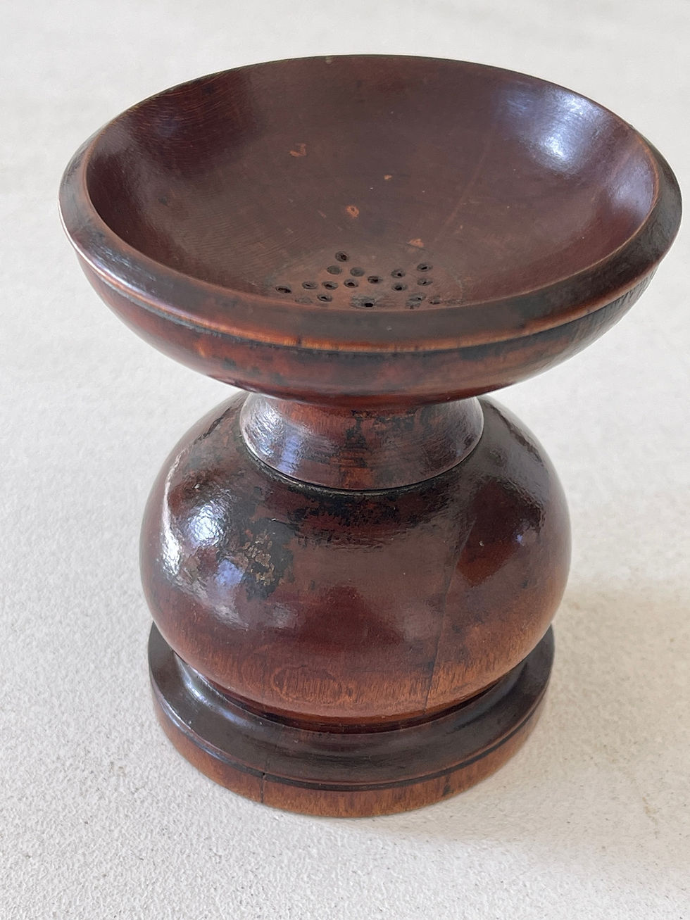 Antique Treen Pounce Pot | treenantiquesdevon