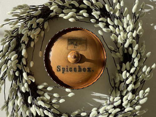 A Very Good Scottish Spice Box & Eight Spice Pots | treenantiquesdevon