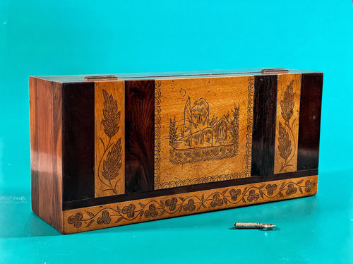Antique Killarney Ware Box | treenantiquesdevon