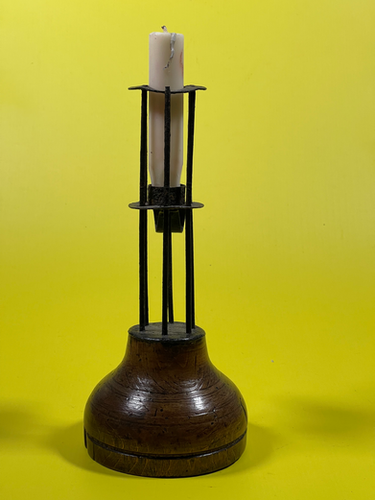 Antique Stable/Birdcage Candlestick | treenantiquesdevon