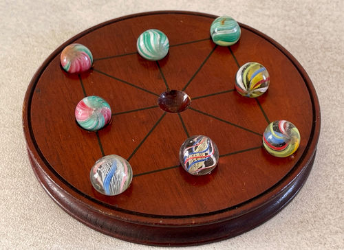 Antique Royal Game of Nine Holes - old Victorian marbles ...