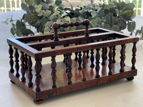 A Fine Rosewood Stationery or Letter Holder | treenantiquesdevon