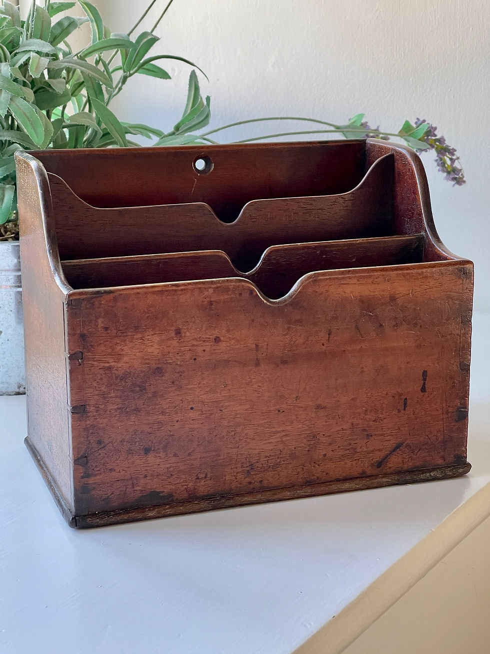 An Antique Mahogany Stationery Rack | treenantiquesdevon