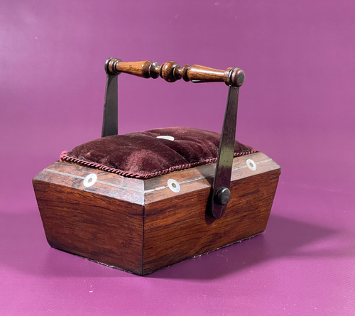 Antique Rosewood Sewing/Cotton Reel Box | treenantiquesdevon