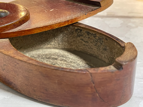 Antique Treen Puzzle Snuff Box | treenantiquesdevon
